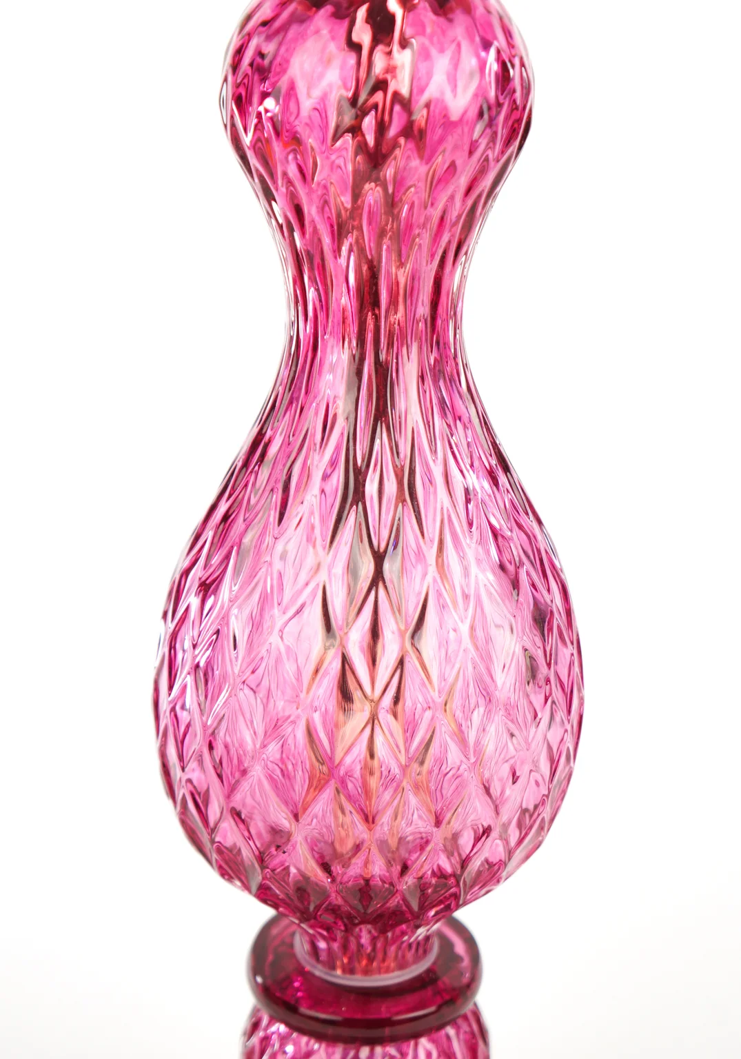 Murano Glass Pink Table Lamp - Venetian Glass Lamps - Made Murano Glass