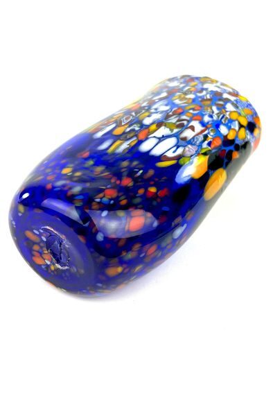 Schissa - Blue Murano Glass Vase "Fantasy" - Made Murano Glass
