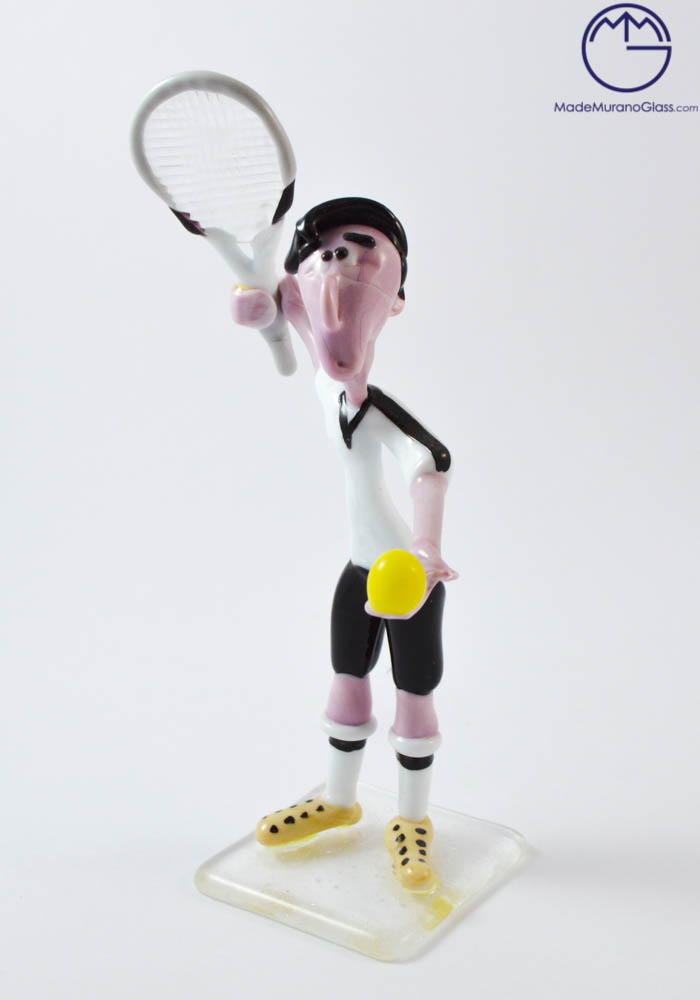 Murano Glass Figurines - Tennis Player - Murano Collection - Made ...