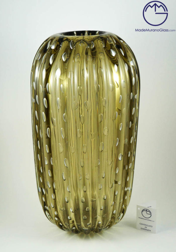 Missouri - Fumè Murano Glass Vase - Made Murano Glass