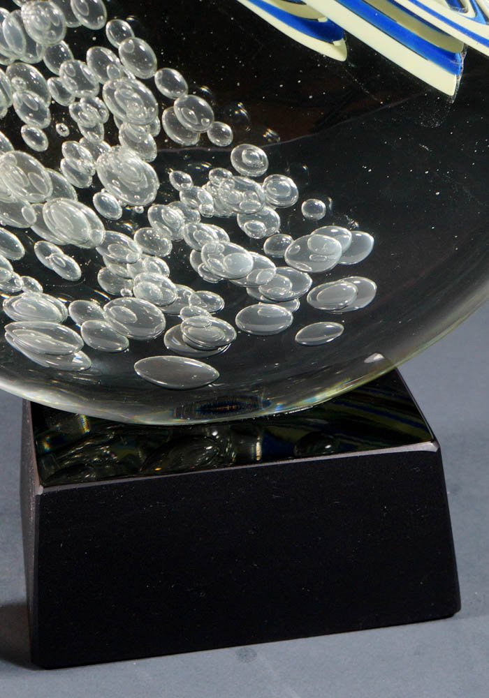 Murano Glass Round - Stone Sculpture - Made Murano Glass