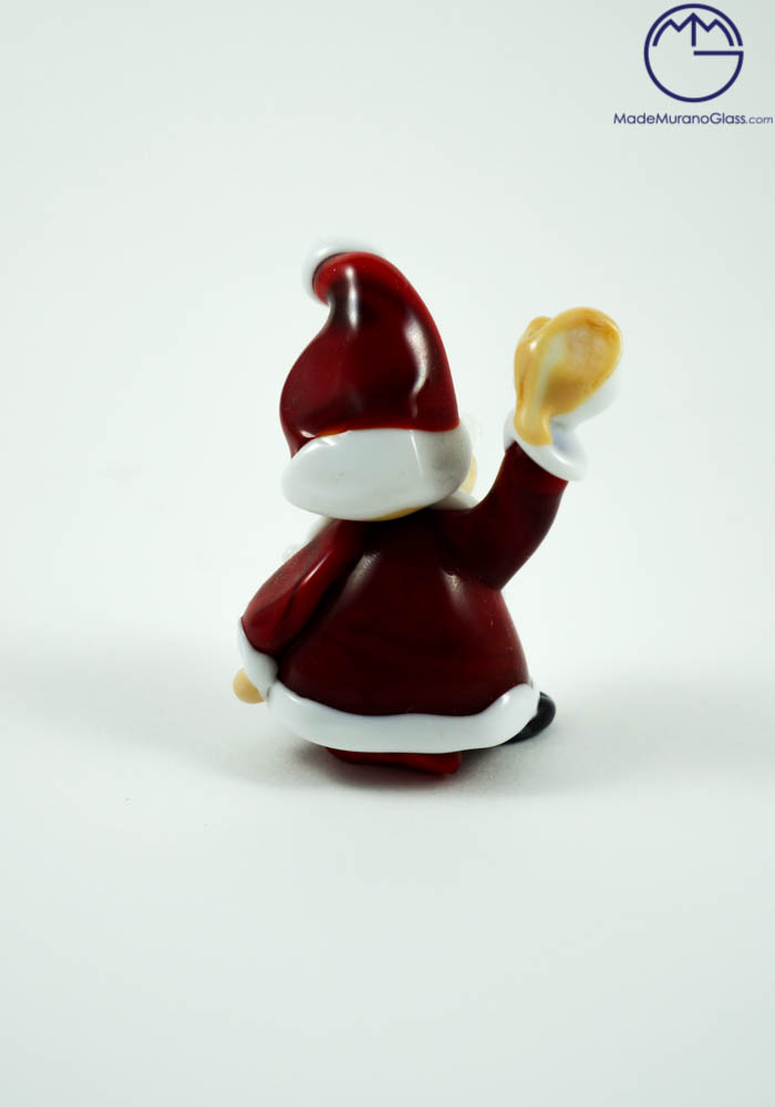 Murano Glass Sculpture Santa Claus - Made Murano Glass