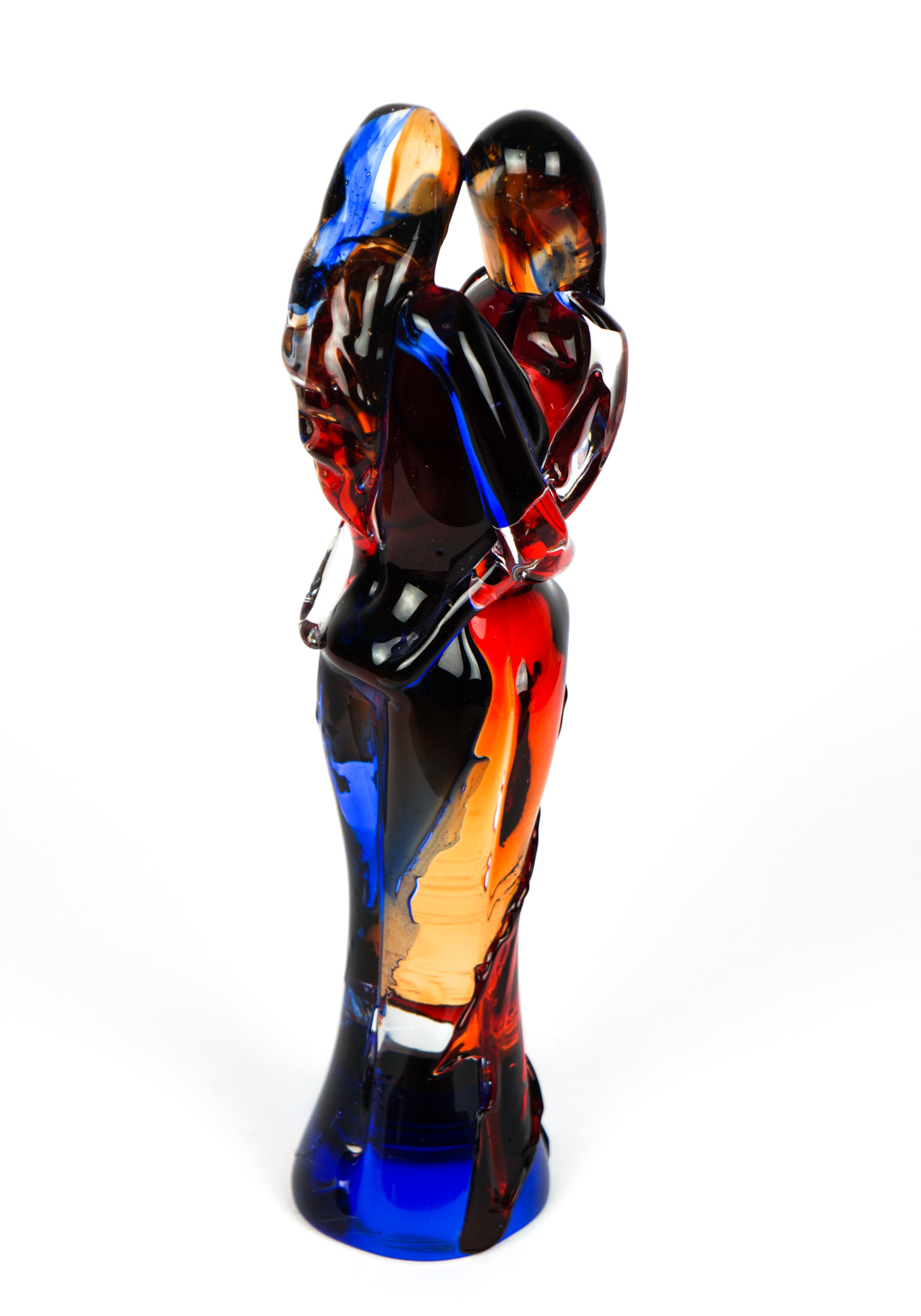 Lovers Sculpture Red And Blue Made Murano Glass Made Murano Glass