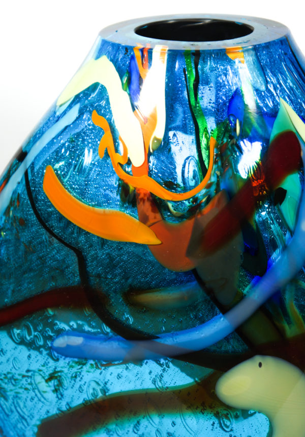 Abisso - Mirrored Light Blue Murano Glass Vase - Alberto Donà Master ...