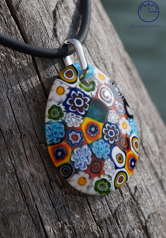 Murano millefiori pendant store