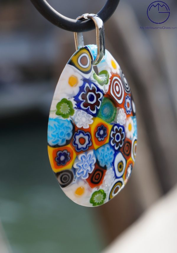 Amores - Murrina Millefiori Pendant Murano Glass - Made Murano Glass