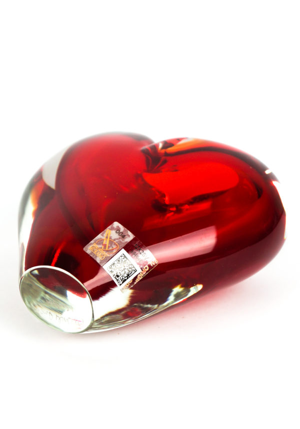 Heart Red Sculpture - Made Murano Glass - Made Murano Glass