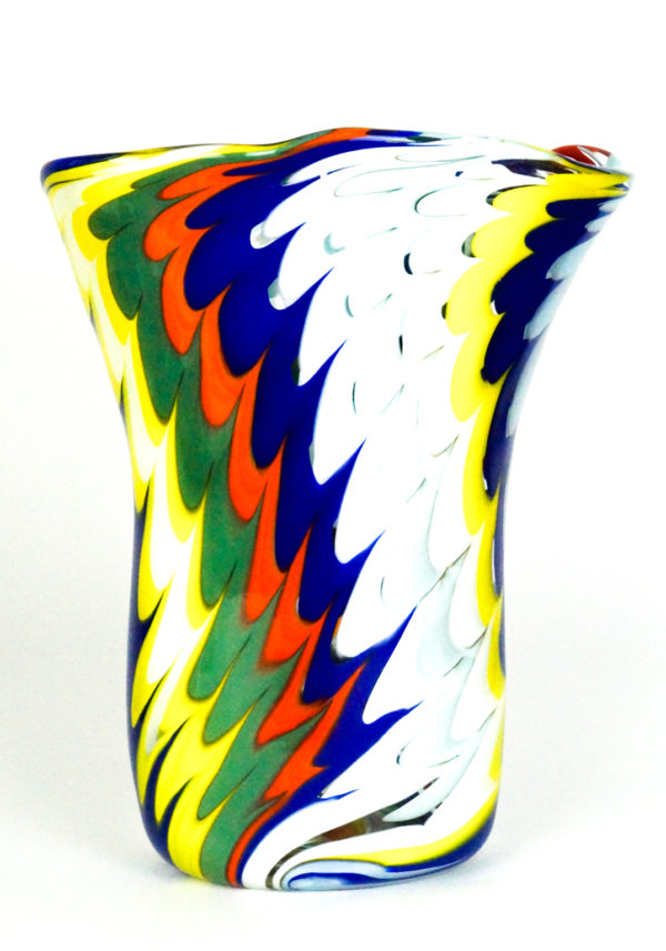Yari - Exclusive Multicolour Glass Vase - Made Murano Glass