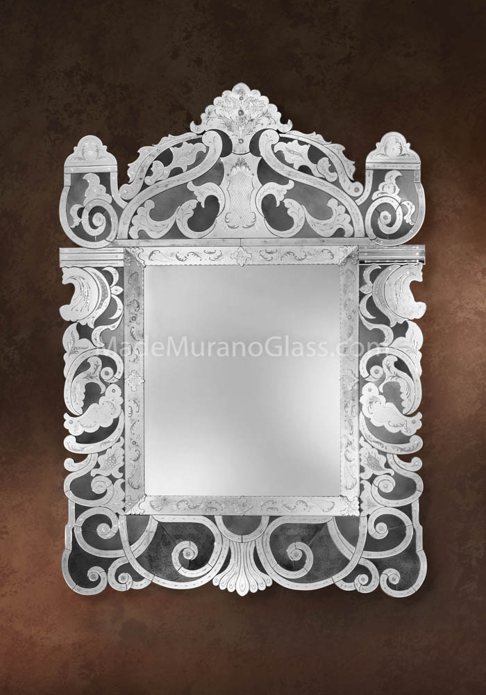 Exclusive Murano Glass Mirror - Genesi - Art Glass - Made Murano Glass