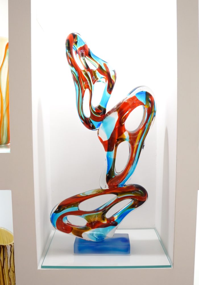Forato - Multicolored Abstract Sculpture In Murano Glass - Made Murano ...
