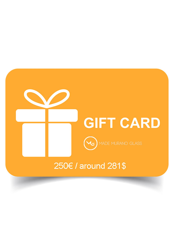 250€ Gift Card - Made Murano Glass