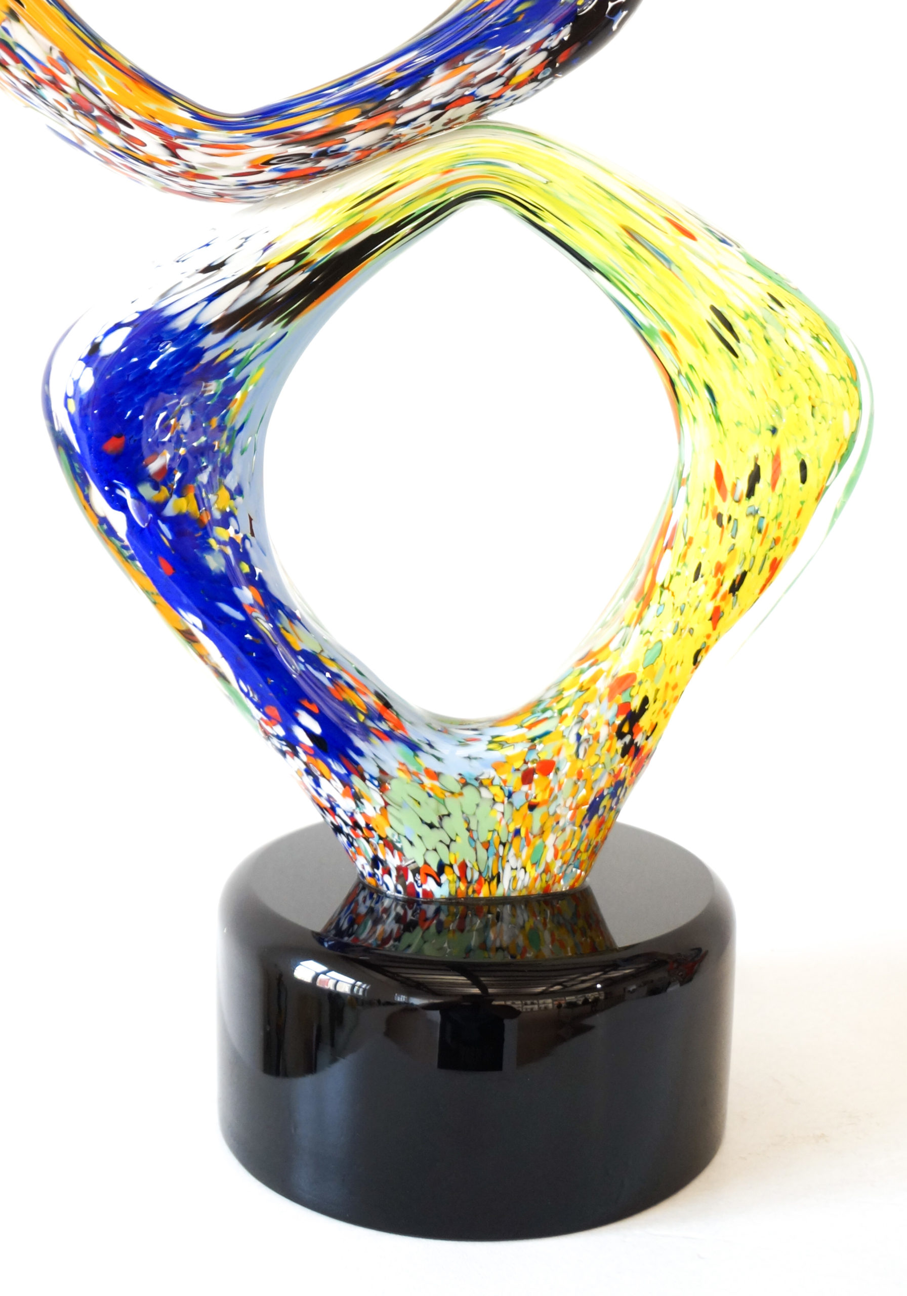 Rhombus - Multicolored Abstract Murano Glass Sculpture - Made Murano Glass