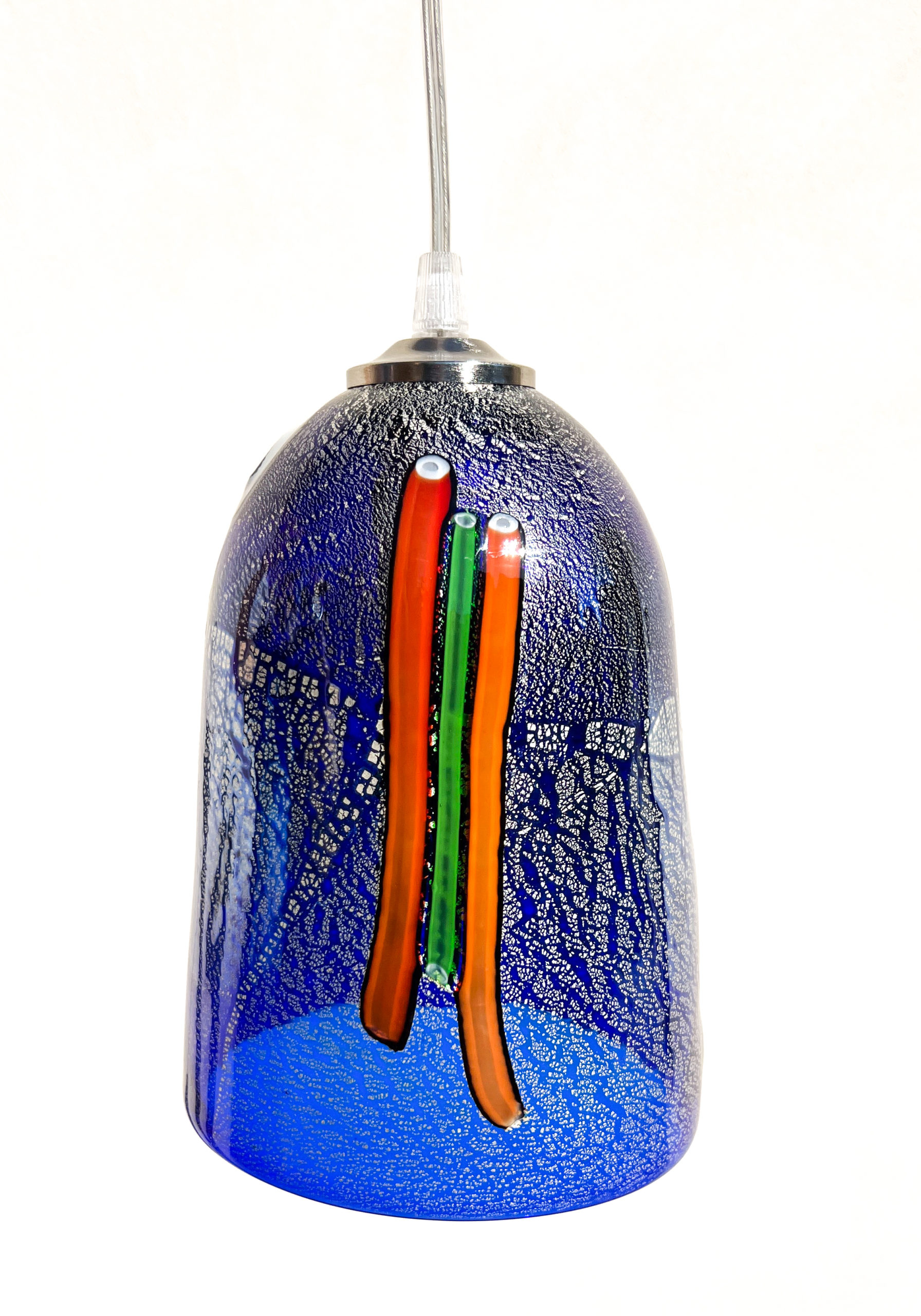 Blue Sea - Blue Murano Glass Lamp With Murrina Millefiori "Teone ...