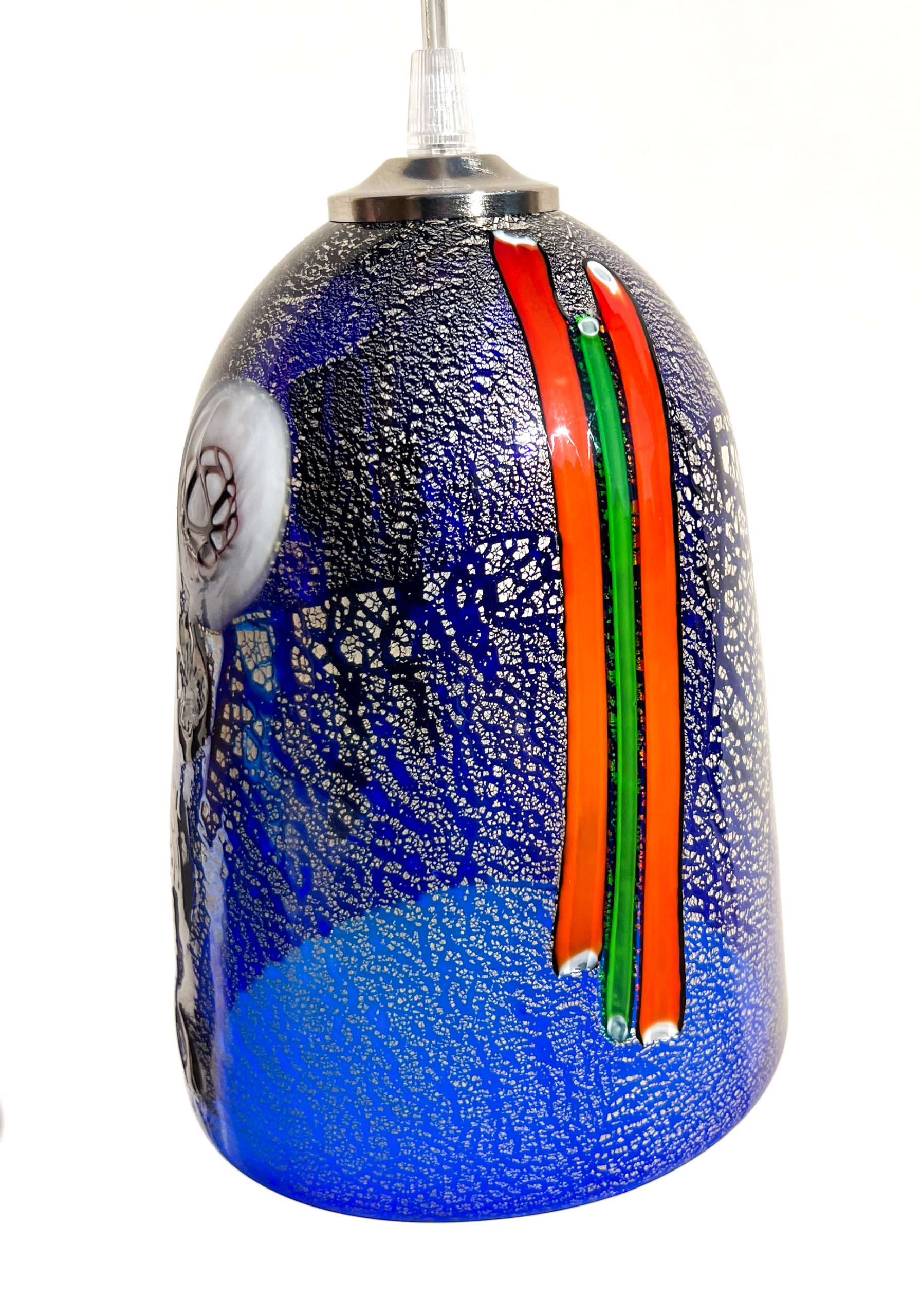 Blue Sea - Blue Murano Glass Lamp With Murrina Millefiori "Teone ...