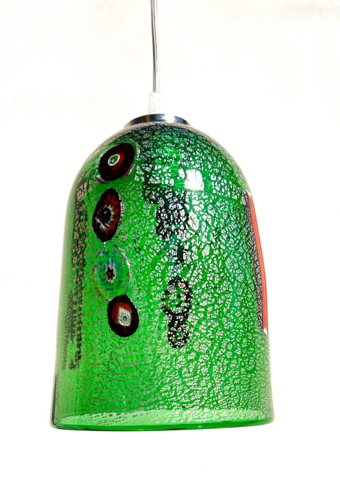 Forest - Green Murano Glass Lamp With Murrina Millefiori "Teone" - Made ...