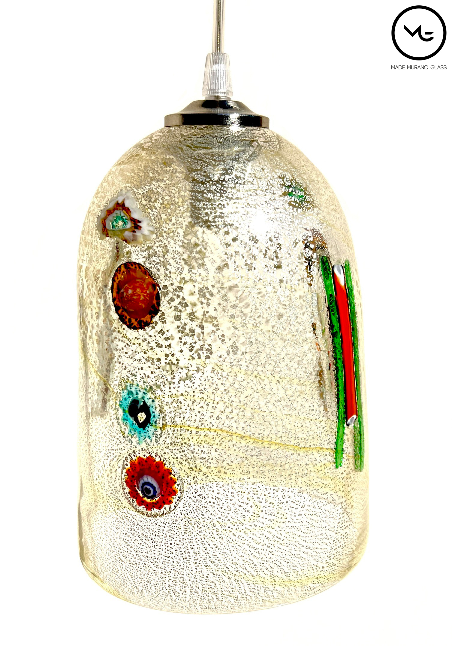 Shiny - Crystal Murano Glass Lamp With Murrina Millefiori "Teone ...