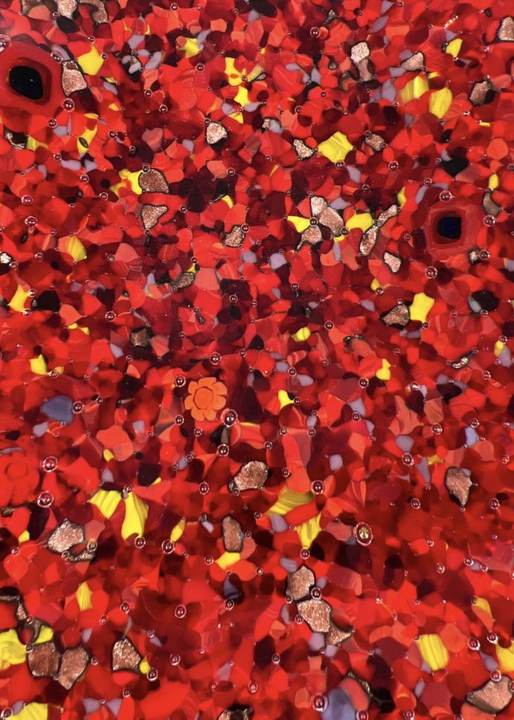 Mixato - Red Rectangular Murano Glass Plate - Made Murano Glass