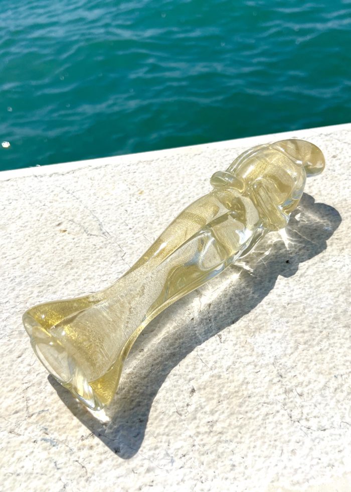 Emanu - Crystal Murano Glass Lovers With Gold 24kt - Made Murano Glass