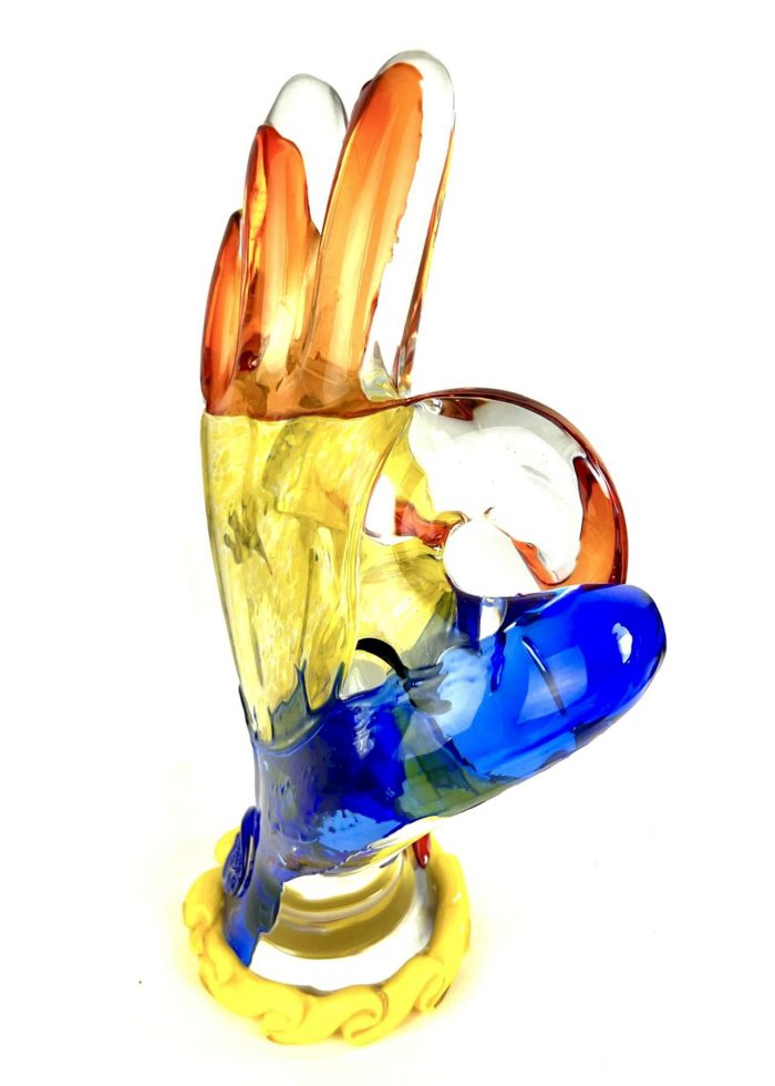 Perfecto - Multicolored Murano Glass Sculpture - Made Murano Glass