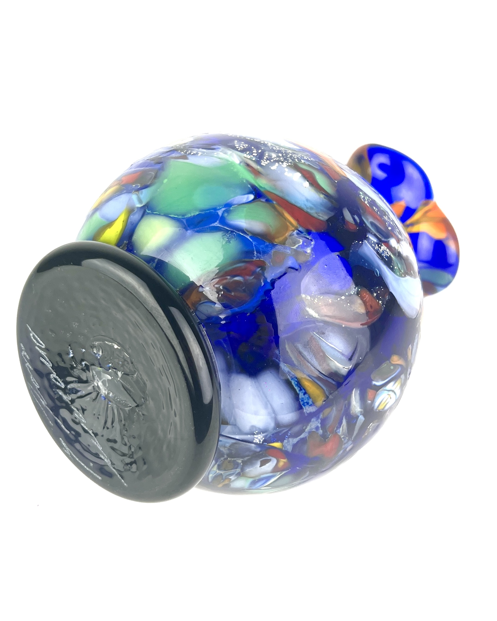 Carpi - Blue Murano Glass Vase "Barena" - Made Murano Glass