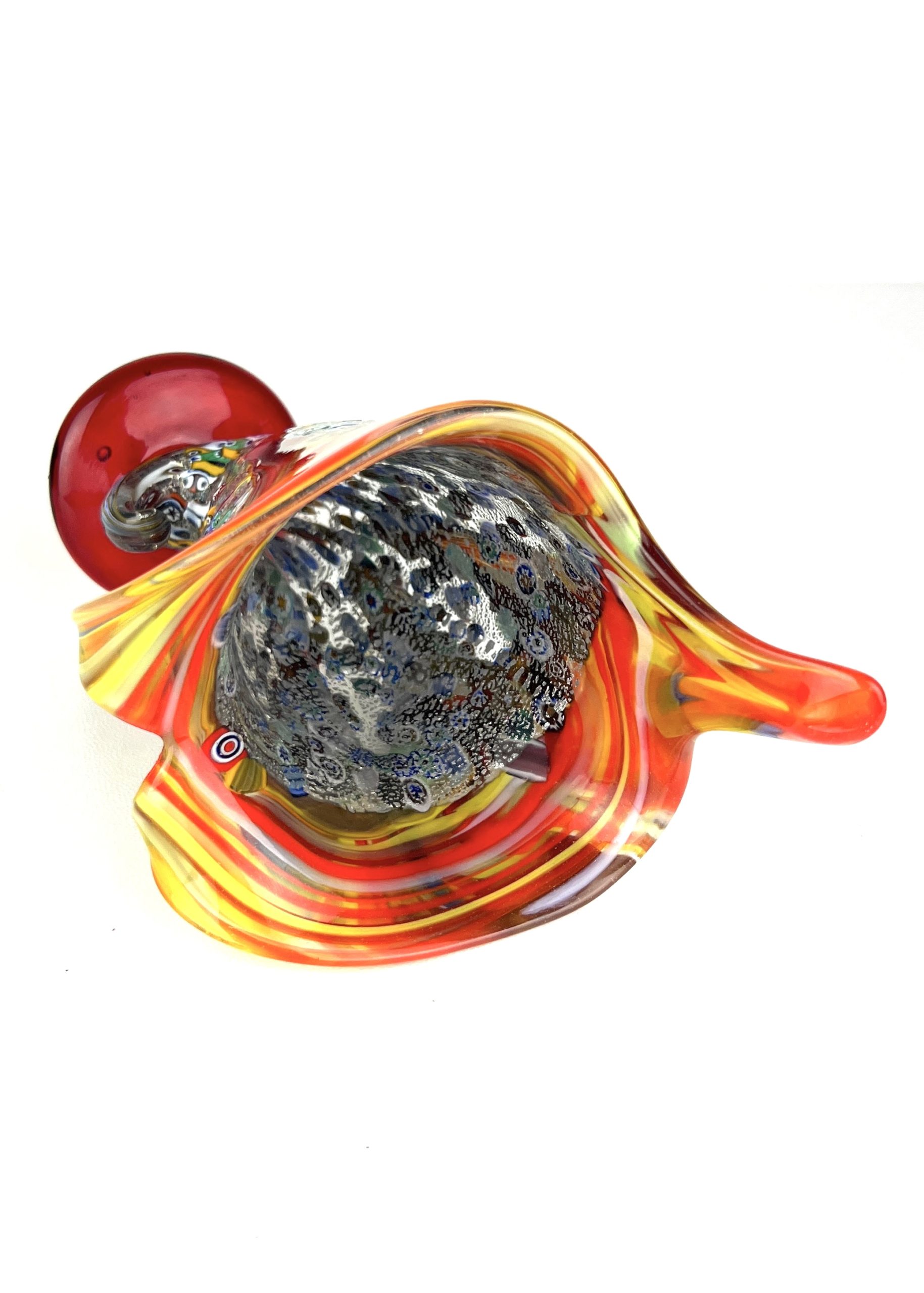 Cornucopia - Multicolored Murano Glass Vase "Colada" - Made Murano Glass