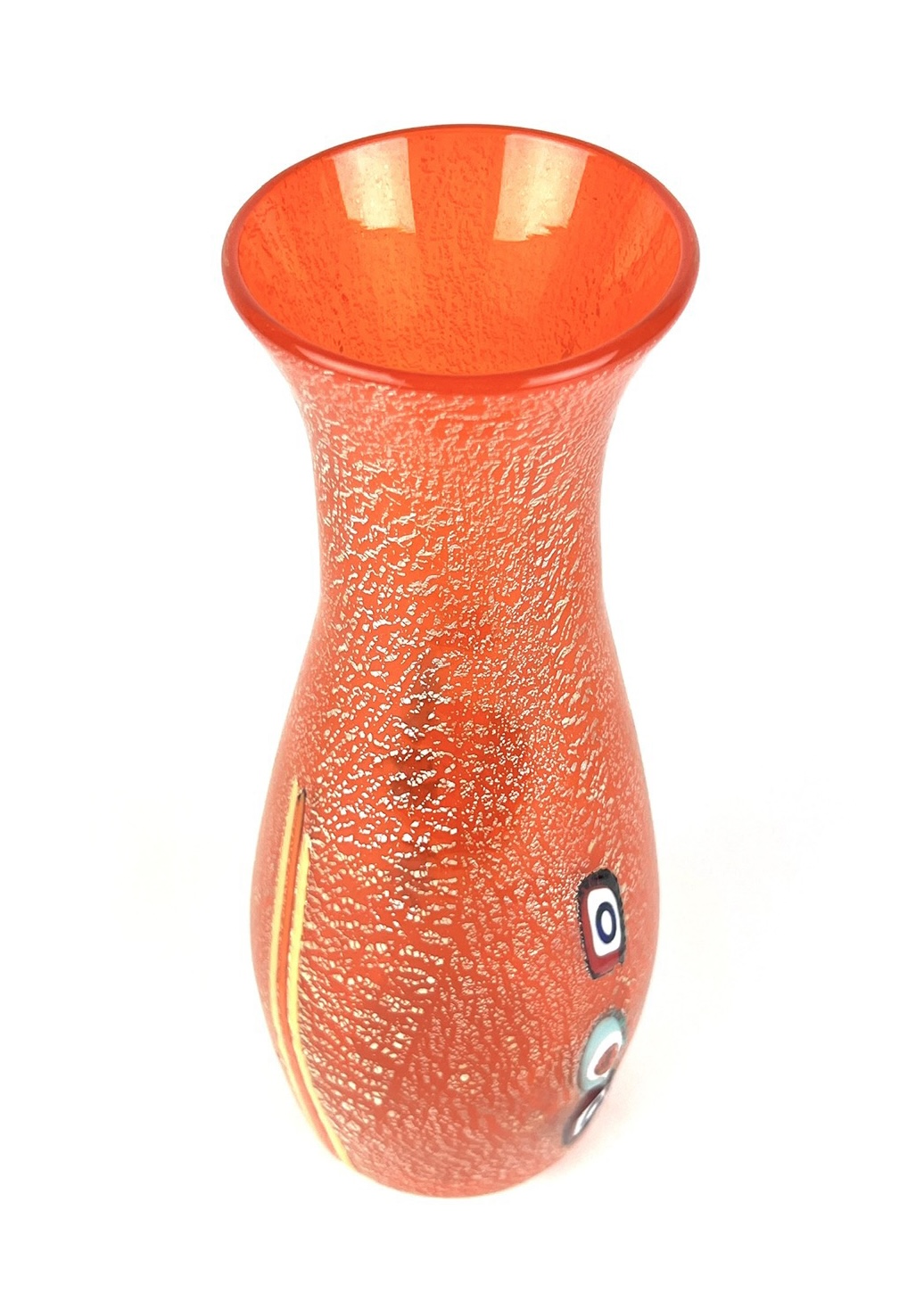 Sunset - Orange Murano Glass Jug "Teone" - Made Murano Glass