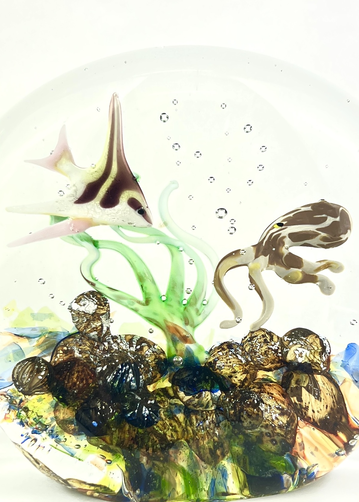 Sargassi - Murano Glass Aquarium With 4 Elements - Unique Piece 1/1 ...