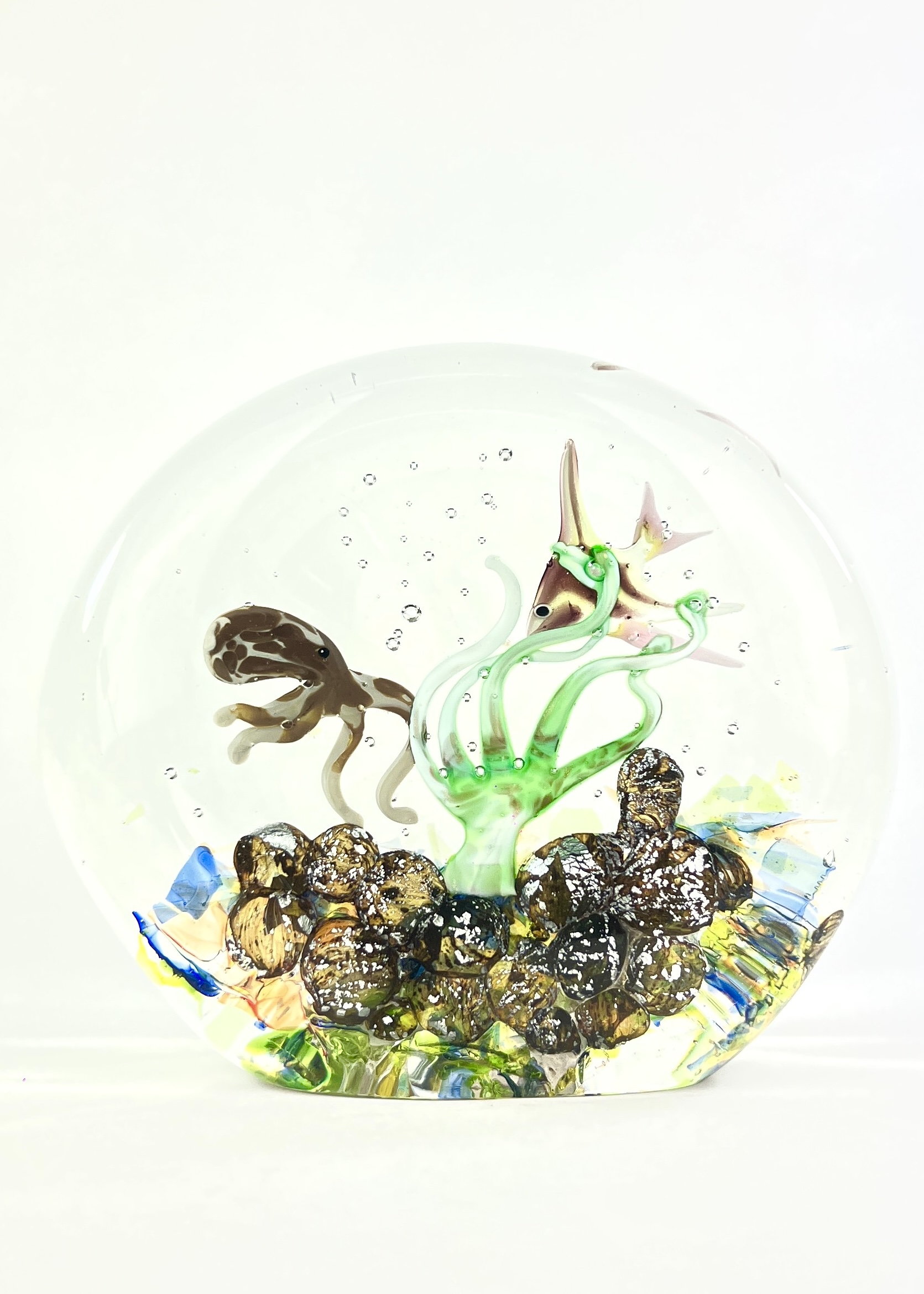 Sargassi - Murano Glass Aquarium With 4 Elements - Unique Piece 1/1 ...