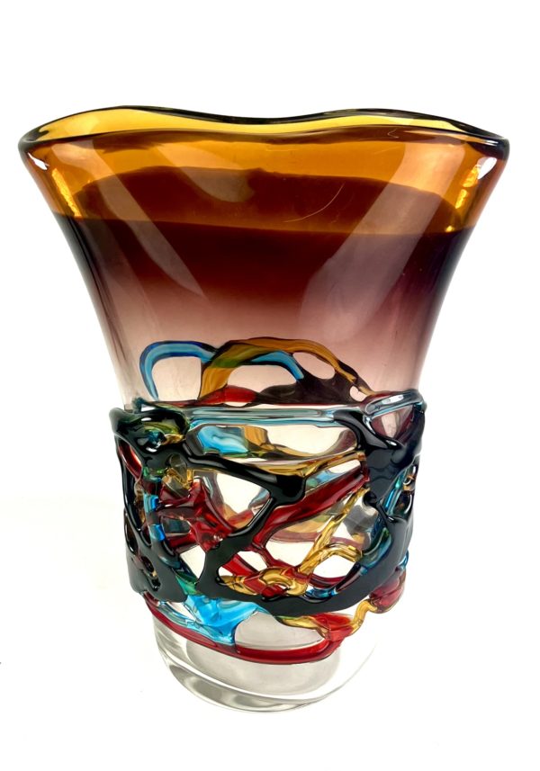 Vaso Vetro Murano Margherita - Murrina Millefiori - Made Murano Glass
