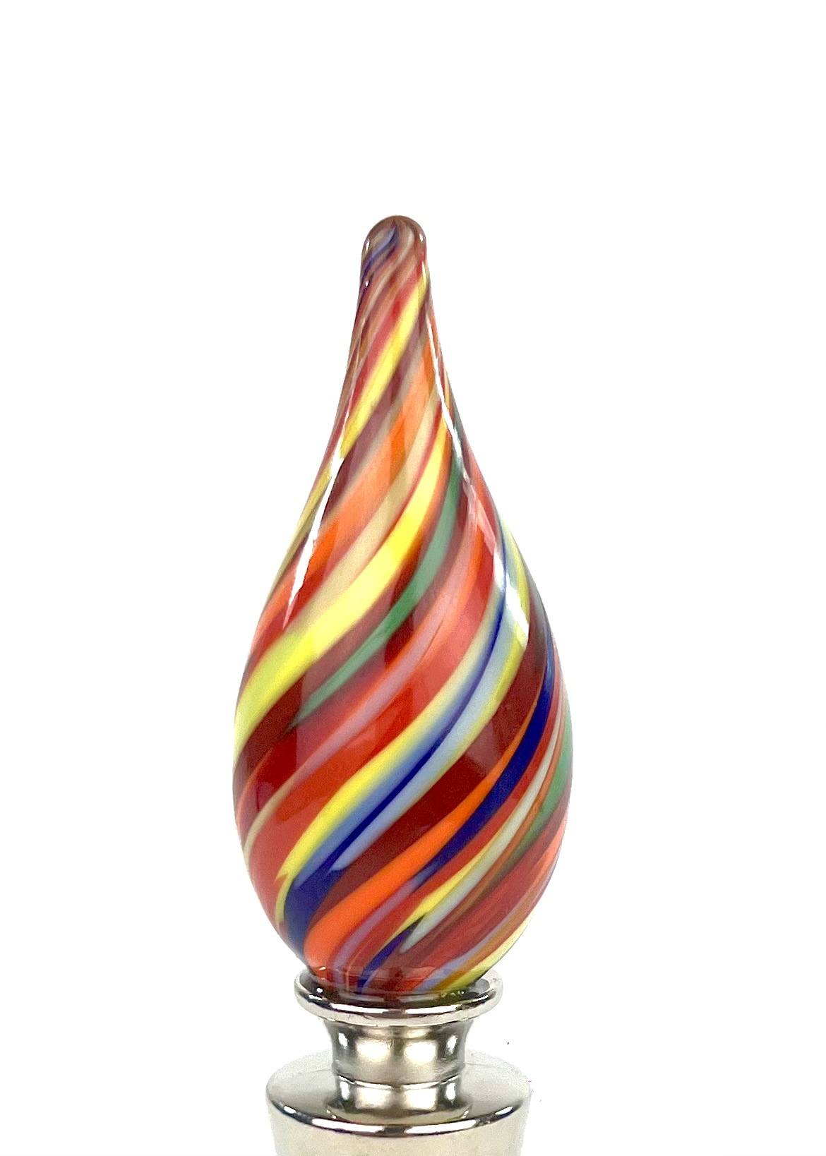 Chianti - Multicolored Murano Glass Bottle Cap "Verre" - Made Murano Glass