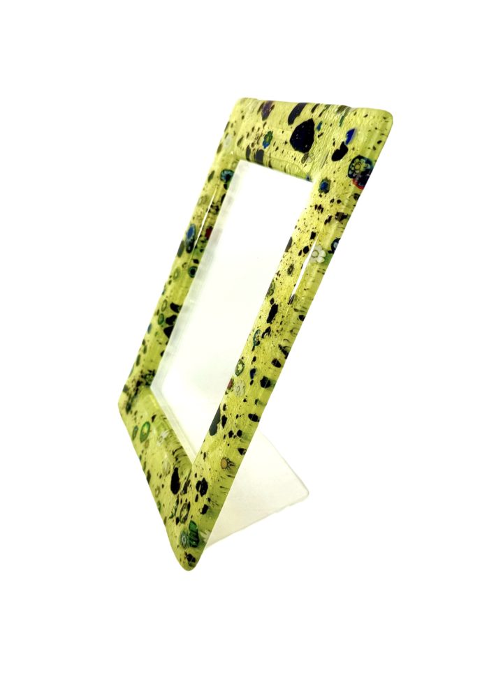 Emma - Yellow Murano Glass Picture Frame "New York"