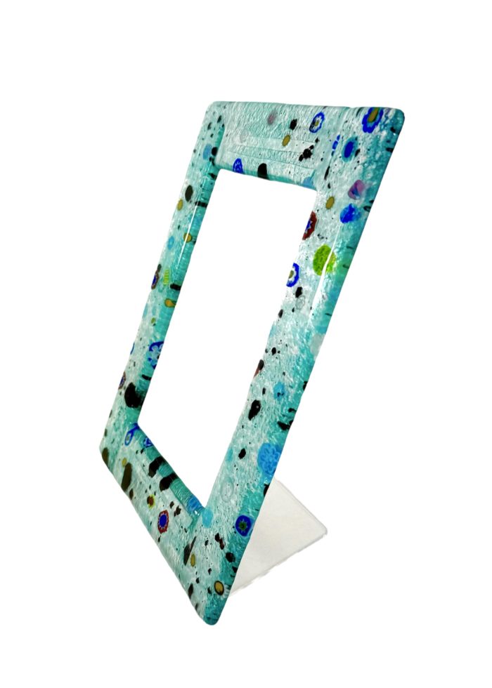 Emma - Marine Green Murano Glass Picture Frame "New York"