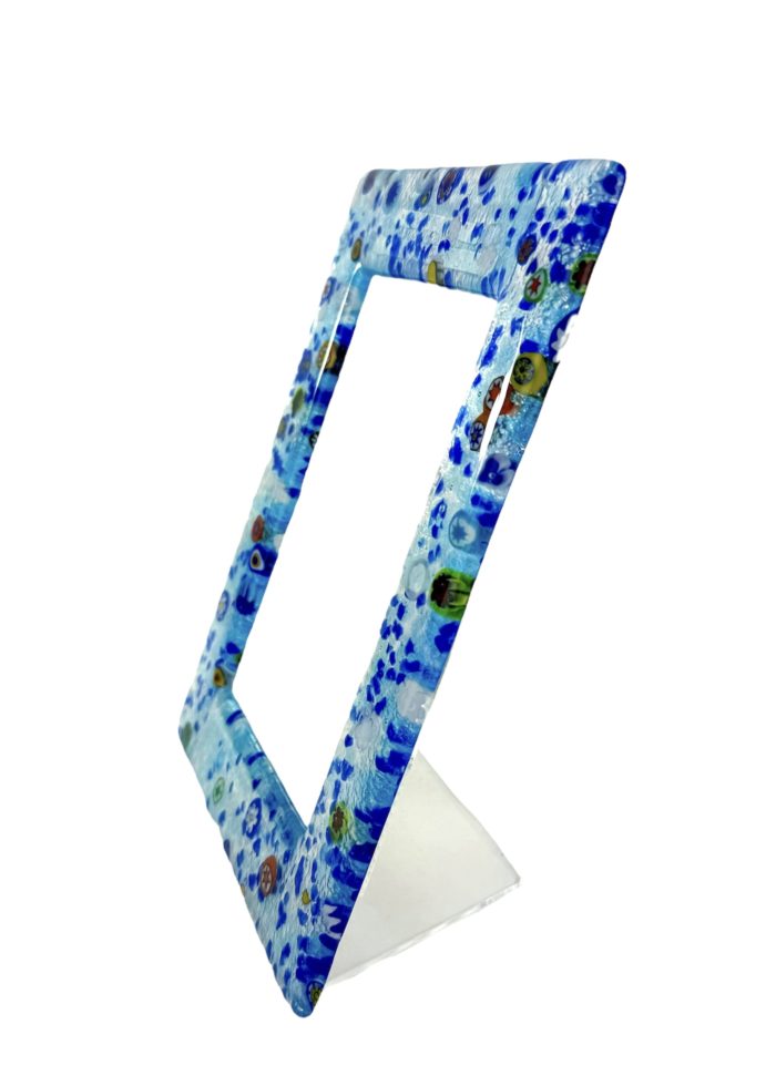 Emma - Blue Murano Glass Picture Frame "Los Angeles"