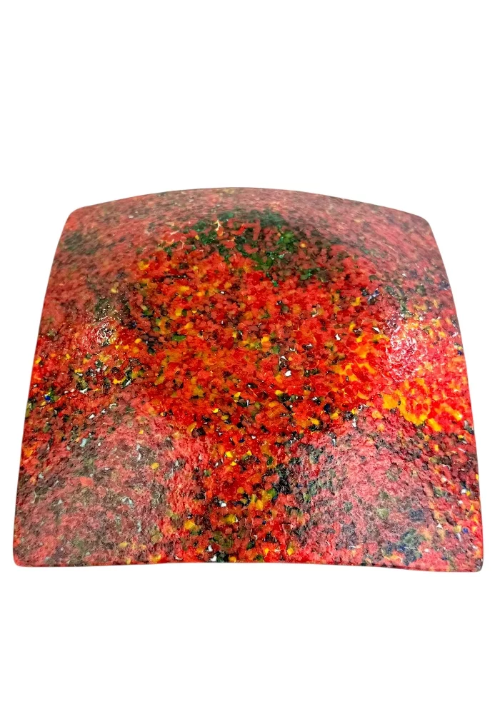 Liam - Red Murano Glass Plate "Fantasy"